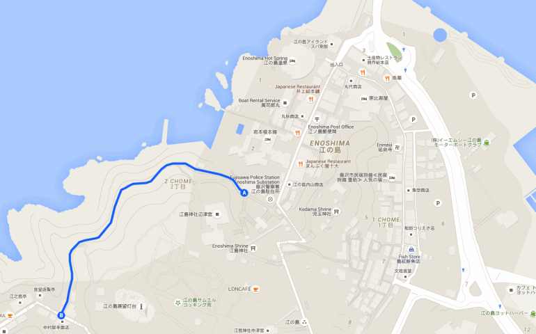 Walking route from Enoshima Shrine: Enjoy the view! - VOYAPON