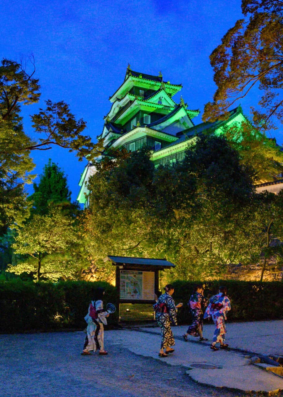 Day or Night, Okayama Castle is One of the Most Beautiful Castles in Japan