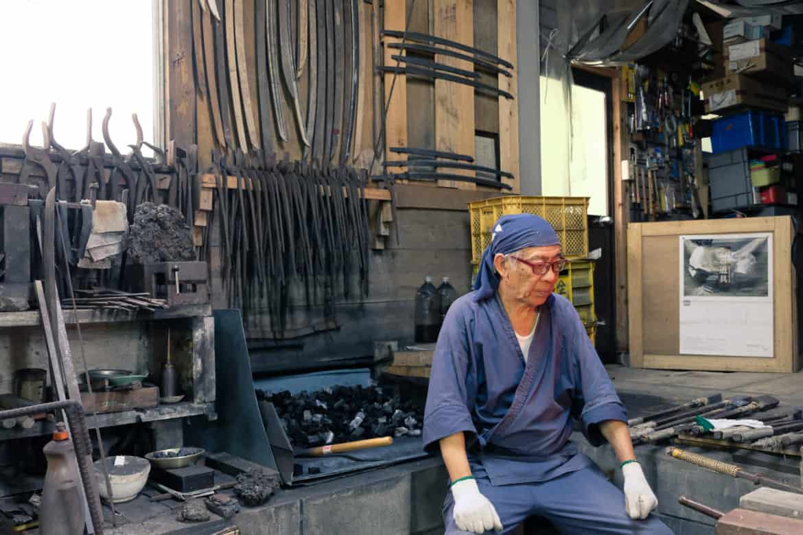 Where to See Traditional Swordsmith Make a Samurai Sword in Japan