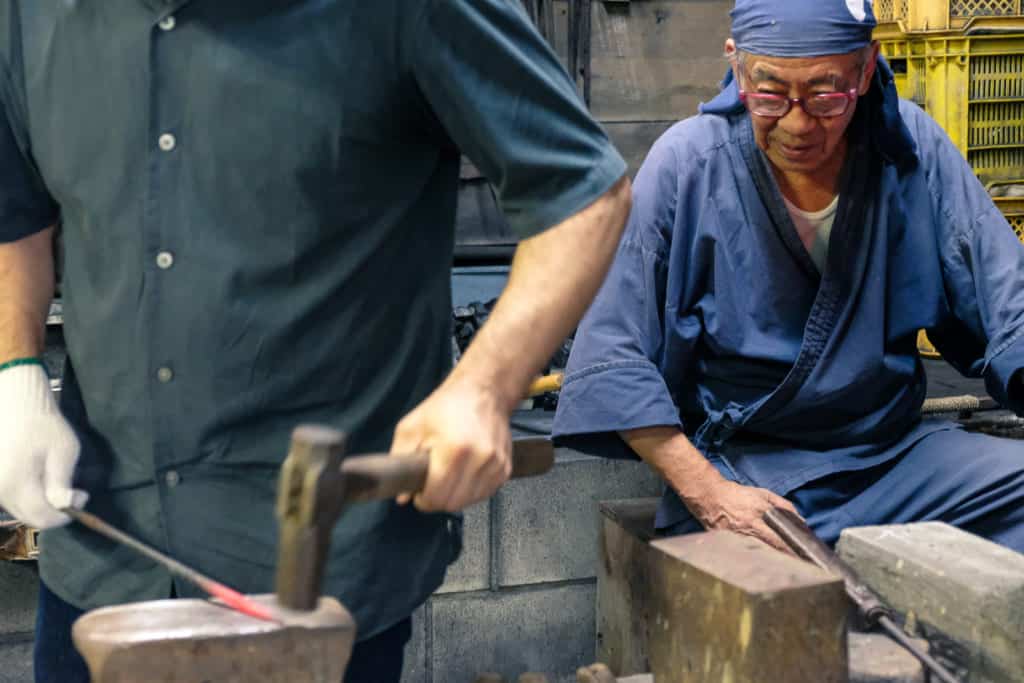 Where to See Traditional Swordsmith Make a Samurai Sword in Japan
