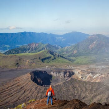 Mount Yoshino, a famous site for hiking and cherry blossoms